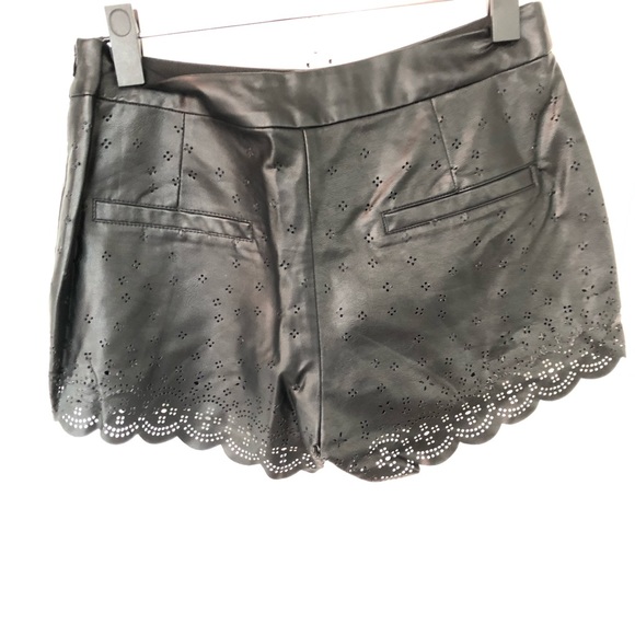 english rose | Shorts | English Rose Leather Vegan Shorts Size Med Nwt ...